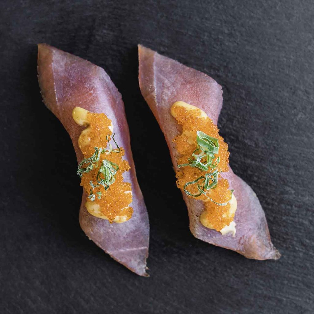 Spicy Tuna Nigiri - Oriental Barbecue House